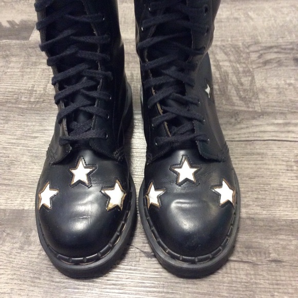 Tredair | Shoes | Doc Martin Style Leather Star Combat Boots Retro ...
